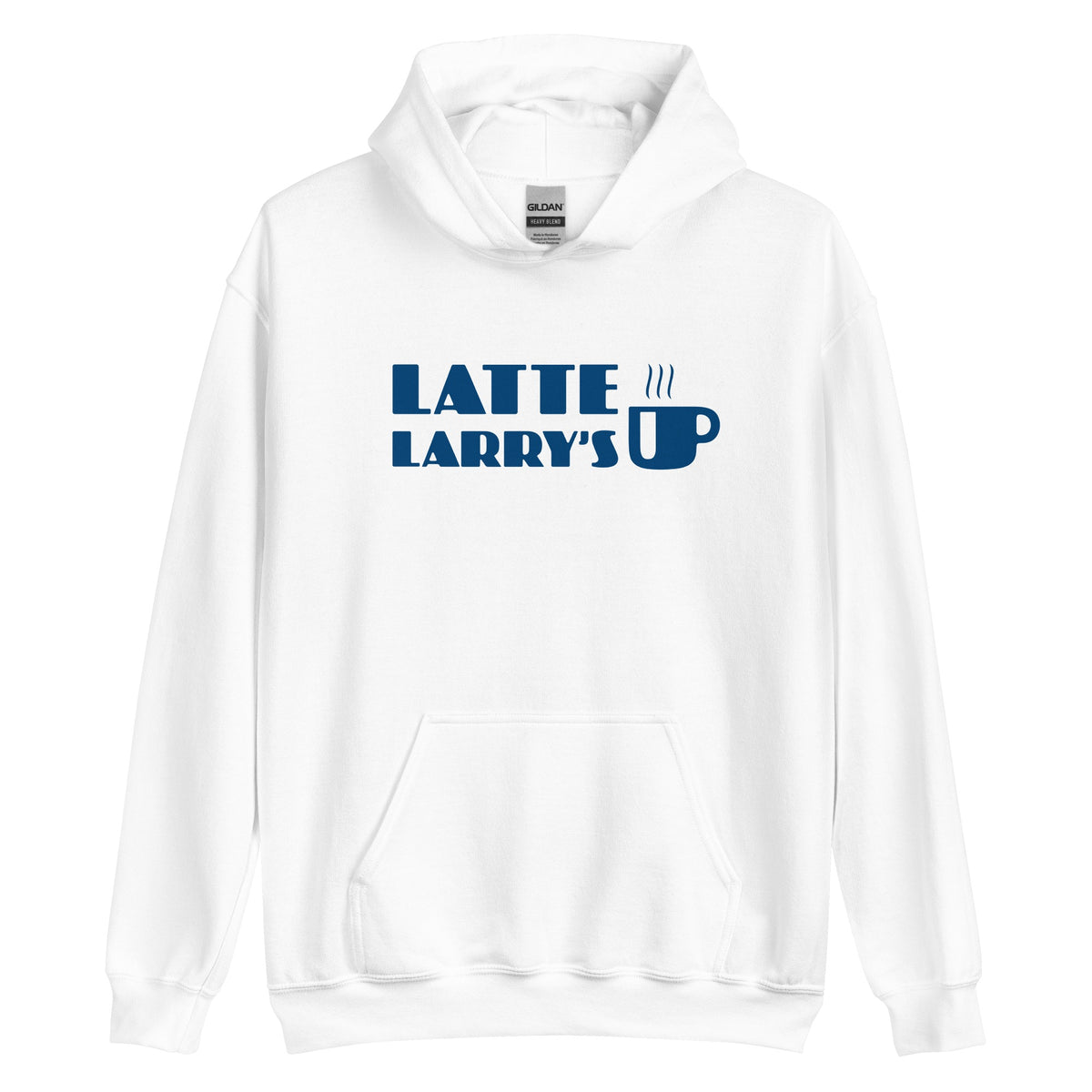 Curb Your Enthusiasm Latte Larry's Blue Logo Hoodie – HBO Shop